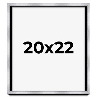 20x22 Shadow Box Frame Silver | 1.375 Inches Deep Real Wood - Bed Bath ...