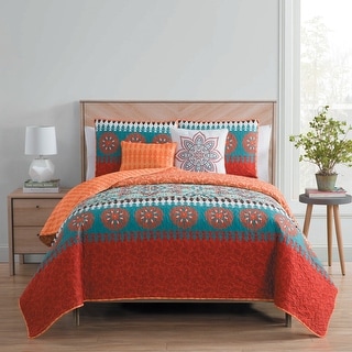 VCNY Home Ezra Reversible Medallion Comforter Set - Bed Bath & Beyond ...