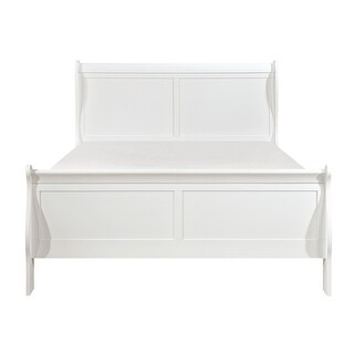 Monty White Sleigh Bed - Bed Bath & Beyond - 39585279