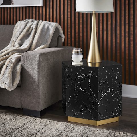 Darcy Faux Marble Coffee Table with Casters by iNSPIRE Q Bold - On Sale ...
