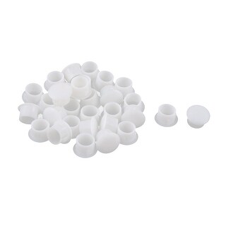 Home Furniture Decor Plastic 10mm Hole Cover Plugs White 30pcs - Bed ...