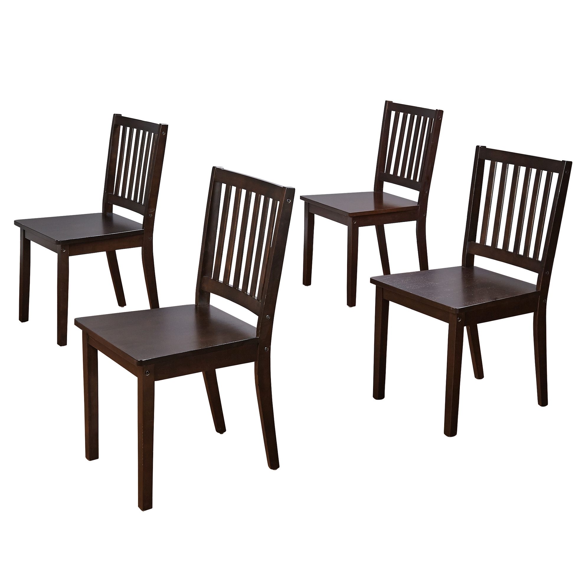 Simple Living Solid Wood Slat Back Dining Chairs Set Of 4 On Sale