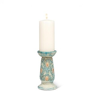 Ornate Pillar Stand Candle Holder - Bed Bath & Beyond - 40025936