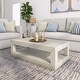 Plank and Beam Modern Rectangular Coffee Table with Shelf - Bed Bath ...
