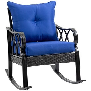 Outstanding Outdoor Wicker Rocking Chair with Supreme Comfort and Style ...