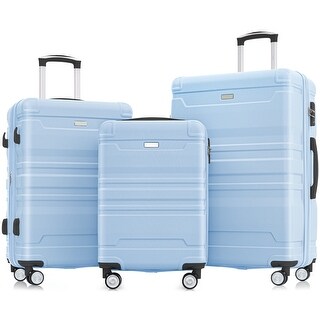 Luggage Sets 3-Piece Hardside Spinner Suitcase Set - TSA Lock ...
