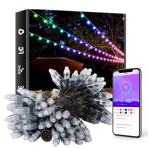 String Lights 39ft 100LED, Dream Color Christmas Lights with APP ...