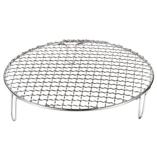Round Cooking Rack 9.5" Stainless Steel Cross Wire Barbecue Grill W ...