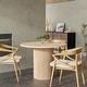 PAKASEPT Round Dining Table, Modern Kitchen Table with Solid Wood ...