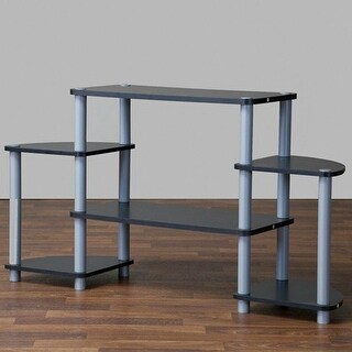 Modern 42" TV Stand Living Room in Black and Gray - 42 inches - Bed ...