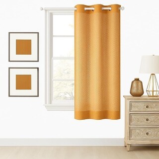 Urban Lifestyle Gold Colorblock Window Panel - Bed Bath & Beyond - 42952732
