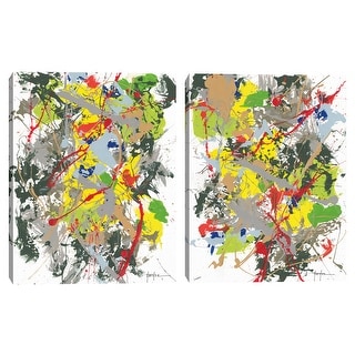 Abstract 1 & 2 by Dan Houston Canvas Art Prints - Bed Bath & Beyond ...