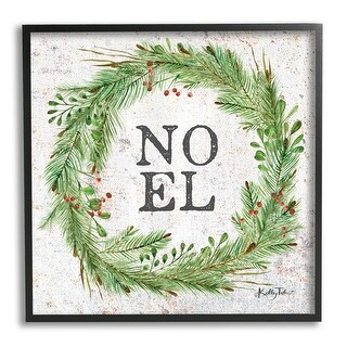 Stupell Noel Seasonal Wreath Framed Giclee Art Design by Kelley Talent ...