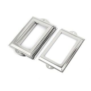 Office Library 105 x 60mm File Drawer Tag Label Holder Name Card Frame ...