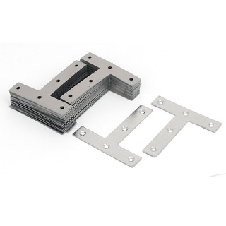 80PCS 80mm x 80mm Angle Bracket Flat T Shape Repair Mending Plates ...