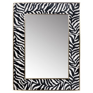 Dann Foley - Lifestyle Wall Mirror - Zebra Print - Polished Brass ...
