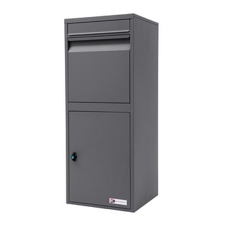Package Delivery Box, Parcel Mailbox with Secure Storage Compartment ...