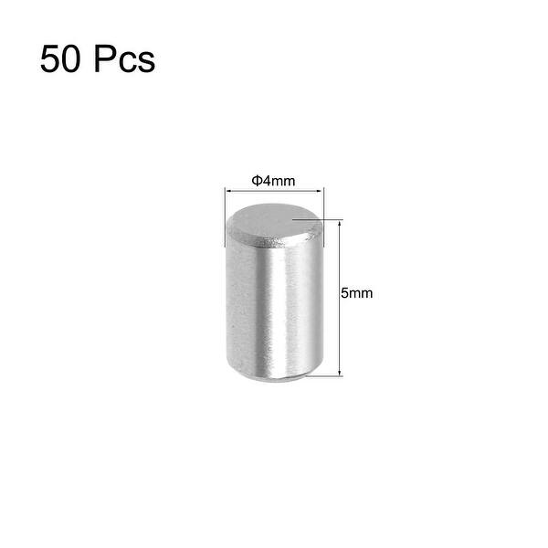 50Pcs 4mm x 5mm Dowel Pin 304 Stainless Steel Shelf Pin Silver Tone ...