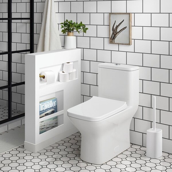 Rectangular toilet seat store