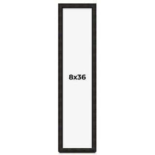 8x36 Shadow Box Black Rustic Barnwood Display Frame | 1.125 Inch Deep ...