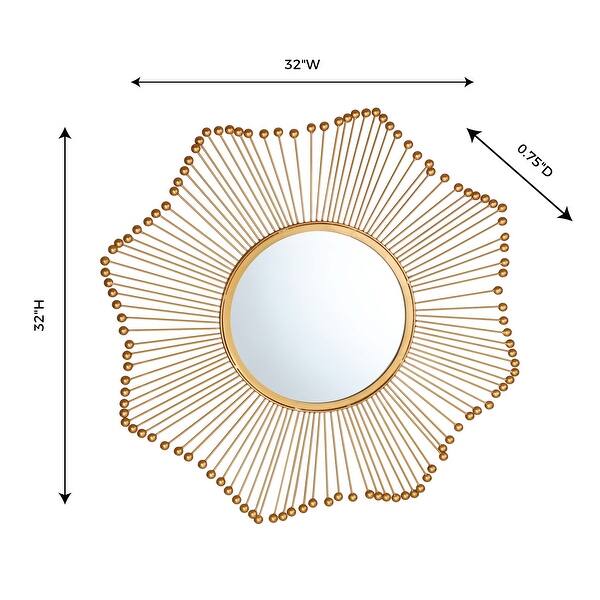 Ray Gold Mirror - Bed Bath & Beyond - 24010111