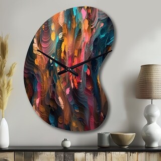 Random Swirls Abstract - Abstract Geometric Large Wall Clocks - Modern ...