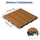 48-Pack All-Weather Plastic Wood-Grain 12"X12" Composite Interlock Deck ...