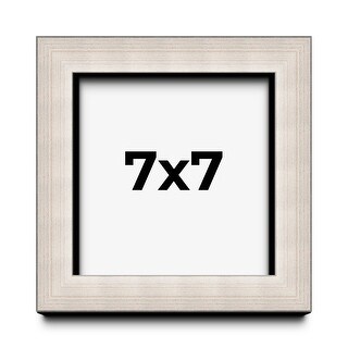 7x7 Shadow Box Frame Silver Real Wood Contemporary Shadowbox Display ...