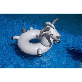 Inflatable LOL Goat Swimming Pool Ring - 56" - Gray - Bed Bath & Beyond ...