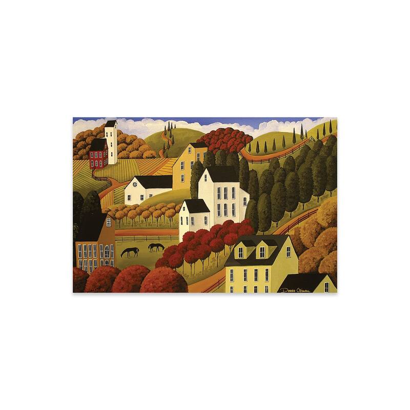 Small Farms Print On Acrylic Glass by Debbie Criswell - Overstock ...