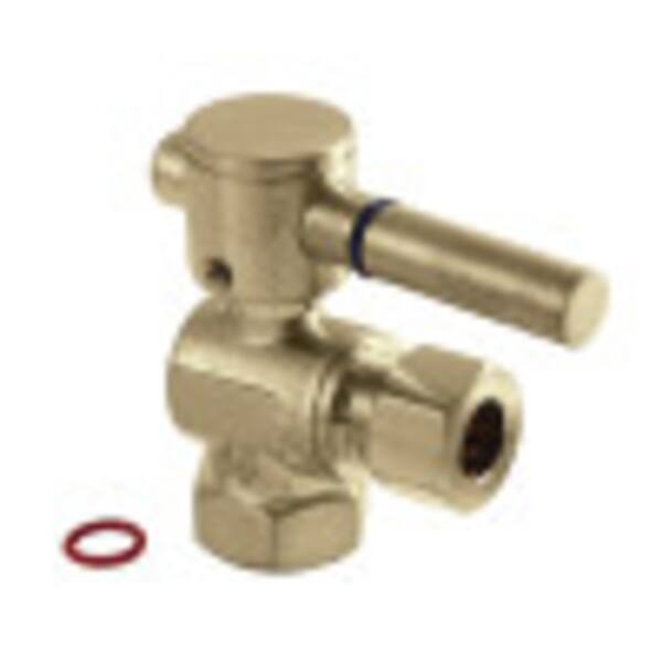 Kingston Brass Concord 3/8-Inch IPS X 3/8-Inch OD Comp Quarter-Turn Angle Stop Valve - Bed Bath ...
