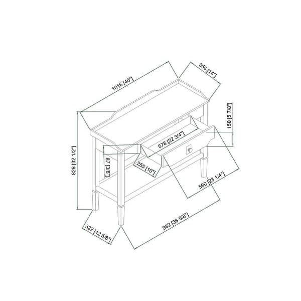 Becki Owens x Livabliss Doheny Gallery Top Console Table - Bed Bath ...