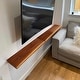 Home Soft Things 1 PieceTeak Shelf With Live Edge Wooden Wall Shelves ...