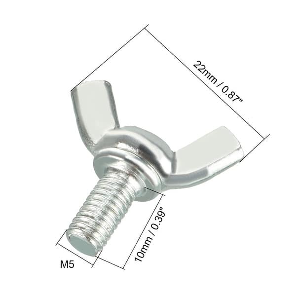Wingbolt Butterfly Wing Thumb Hand Screws Bolts M5x10mm 0.8mm Pitch ...