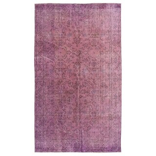 ECARPETGALLERY Hand-knotted Color Transition Violet Wool Rug - 4'11 x 8 ...