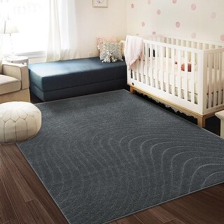 5x8 Area Rug Solid Shag Rug for Living Room Bedroom - 5*8FT - Bed Bath ...