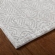 TOWN & COUNTRY LUXE Maya Medallion Tile Neutral Indoor Area Rug with ...