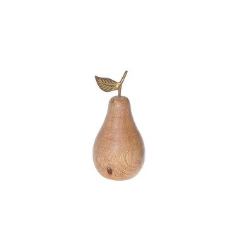 Mango Wood Decorative Pear - Bed Bath & Beyond - 40153073