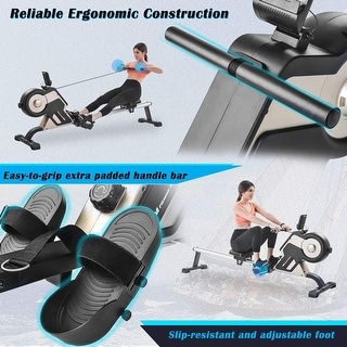 Magnetic Tension System Rowing Machine with 8-level Resistance - Bed ...