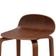 Moasis Modern 26"H Bent Wood Counter Stools, Footrest, Low Back (Set of ...
