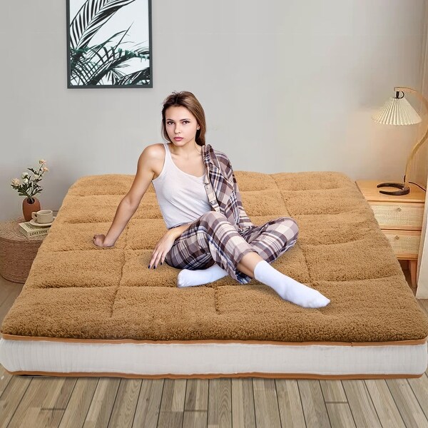 Floor Mattress Futon Mattress Thick Folding Sleeping Pad On Sale Bed Bath Beyond 39167214