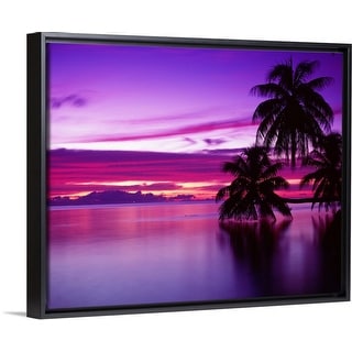"South Pacific, Morea" Black Float Frame Canvas Art - Bed Bath & Beyond ...