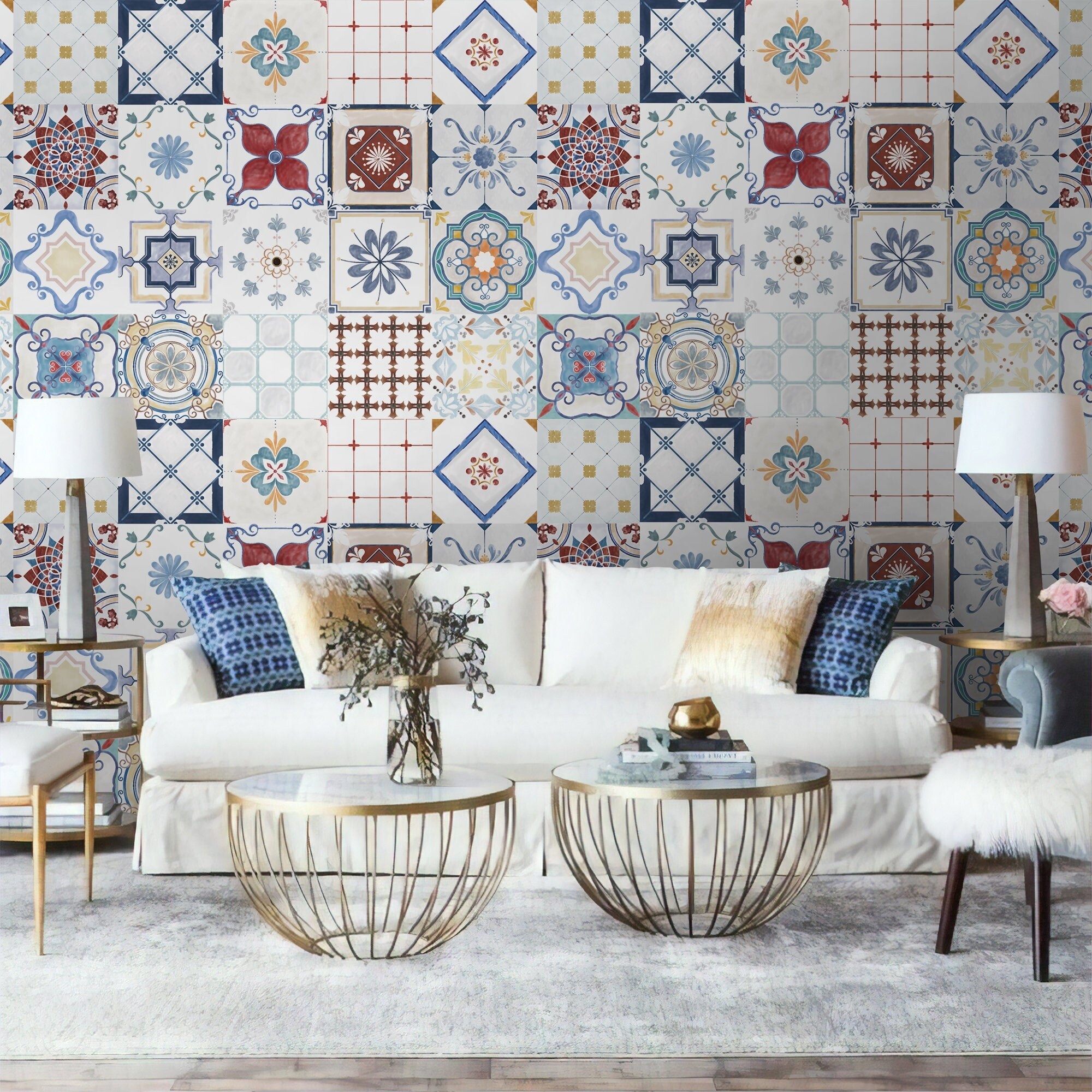 retro tile wallpaper