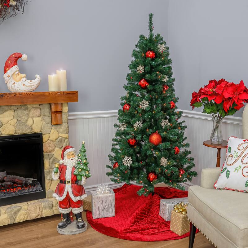 National Tree Company 6 ft. Pre-lit Acacia Christmas Tree, 300 Multi ...