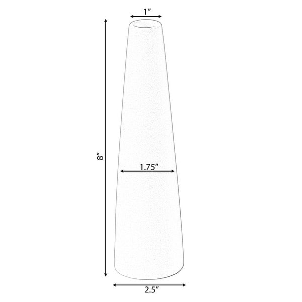 Uniquewise 8-Inch Slim Cone Ceramic Vase - Bed Bath & Beyond - 35467290