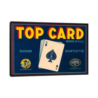 iCanvas "Top Card Brand Suisun Bartletts Lebel Vintage Poster" by ...