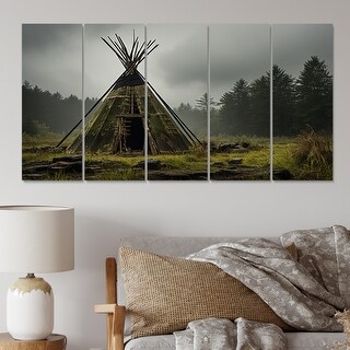 Designart "Native Tipi Legacy Of The Plains I" Native American Art ...