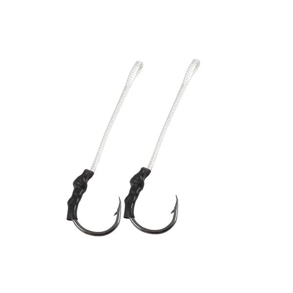Unique Bargains Salt Fresh Water Metal Barb Fishing Hook Fishhooks 2 ...
