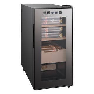 Koolatron 26L Electronic Cigar Humidor Cabinet, 200 Count, Black - Bed ...