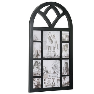 Black Arched Window Pane Collage Wall Picture Frame Holds - Bed Bath ...